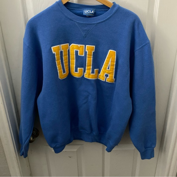 Ucla | Sweaters | Vintage Ucla Sweatshirt Light Blue Yellow Gold ...